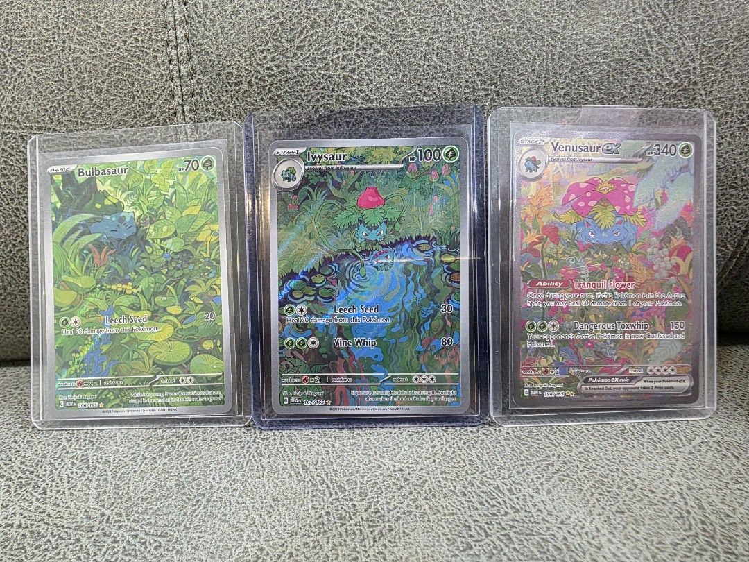 151 Bulbasaur 151 Ivysaur 151 Venusaur Set Grass Line SIR Pokemon ...