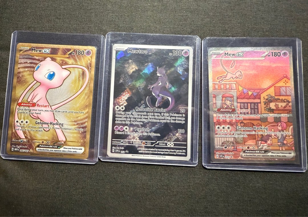 151 UPC Promo Mew ex, Mewtwo & Metal Mew ex, Hobbies & Toys, Toys ...