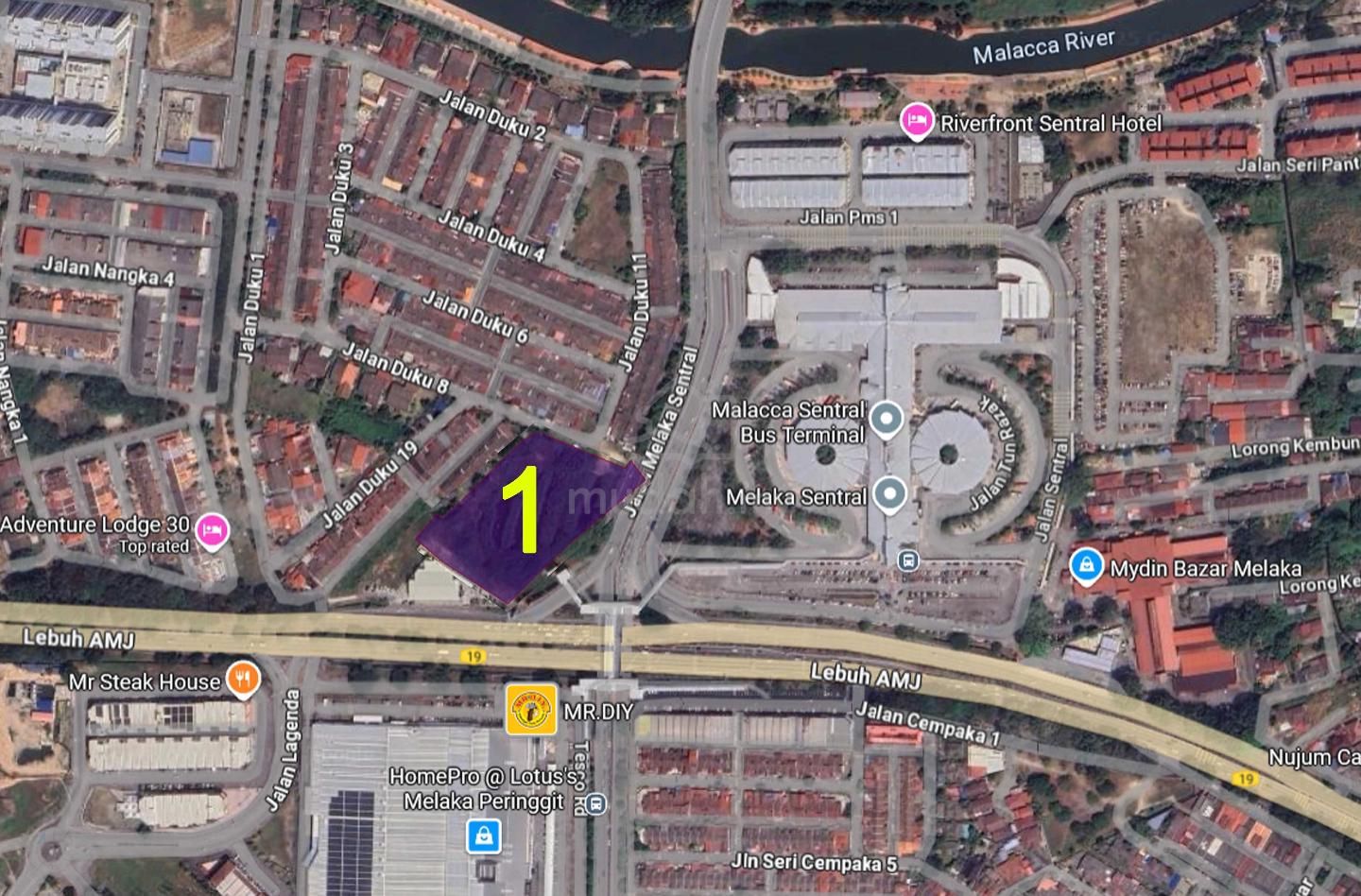 2.8 Acres Freehold MCL Opposite Melaka Sentral, Peringgit, Melaka ...