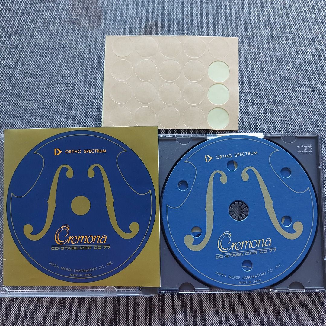 『音質改善 CD機使用 穩定器』ORTHO SPECTRUM【Cremona】CD-StabiLizer 3塊 (日本製), 興趣及遊戲 ...