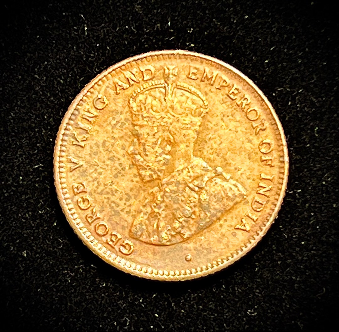 1916 Olden British Straits Settlements King George Quarter ¼-Cents ...