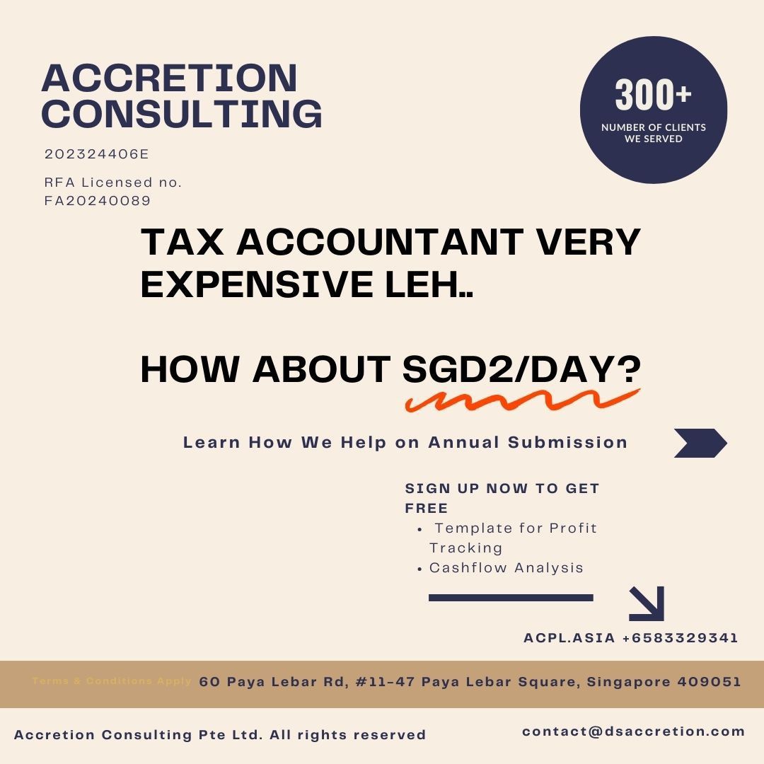 Accounting, Tax, Incorporation, Financial Statement, ECI, AGM, Acra ...