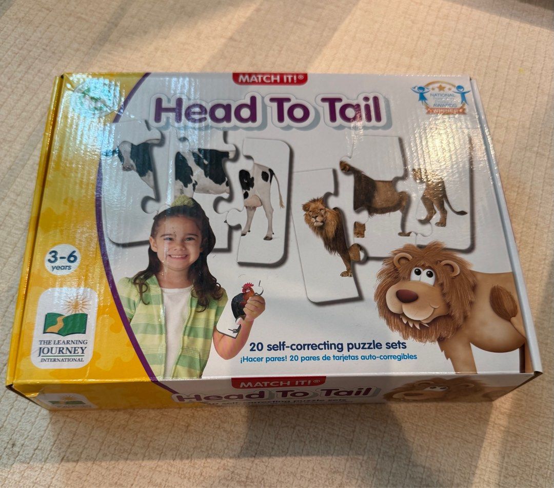 Animal Puzzles head to tail, Hobbies & Toys, Toys & Games on Carousell