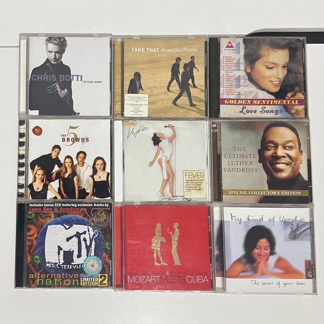 Assorted Various English Music Songs CDs Discs Audio Records Tracks ...