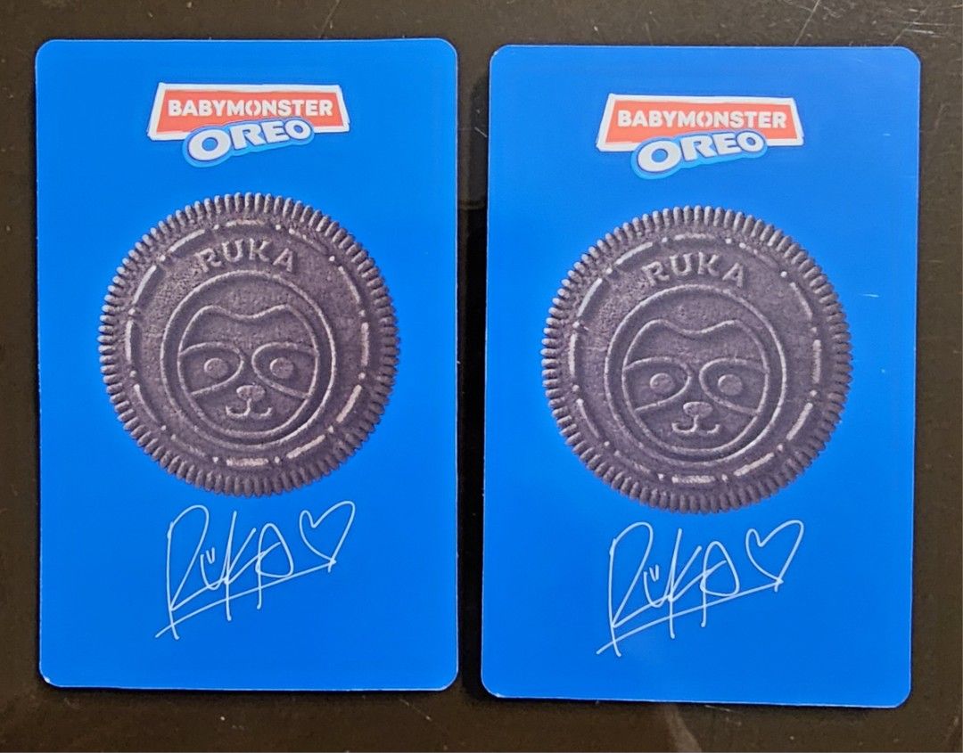 BABYMONSTER RUKA Oreo Photocard, Hobbies & Toys, Memorabilia ...