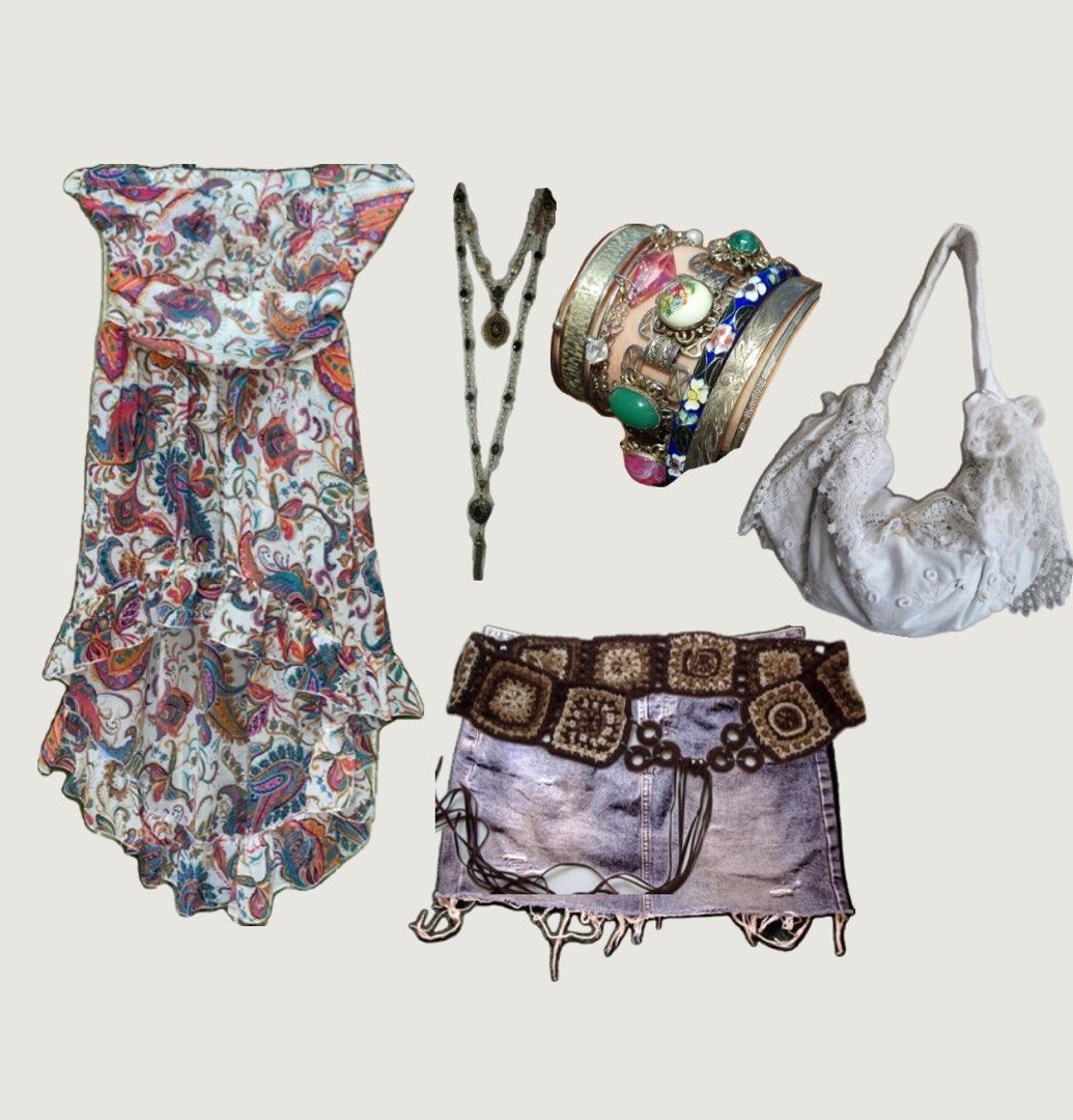boho paisley ruffle dress | bohemian floral flowy tube top tribal ...