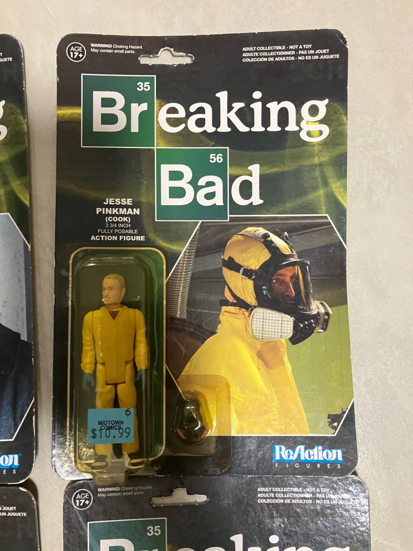 Breaking Bad ReAction Figure 絕命毒師 一套五隻不散, 興趣及遊戲, 玩具 & 遊戲類 - Carousell