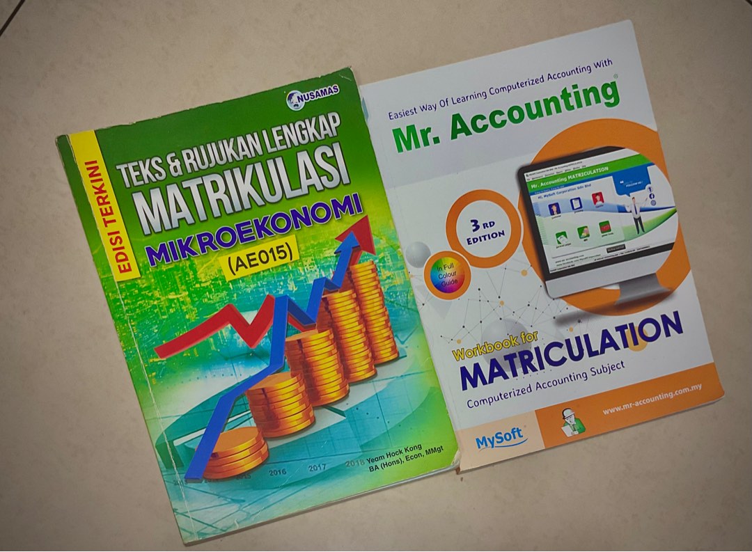 Buku Teks Mikroekonomi Matrikulasi (AE015) | Nusamas | Percuma buku Mr ...