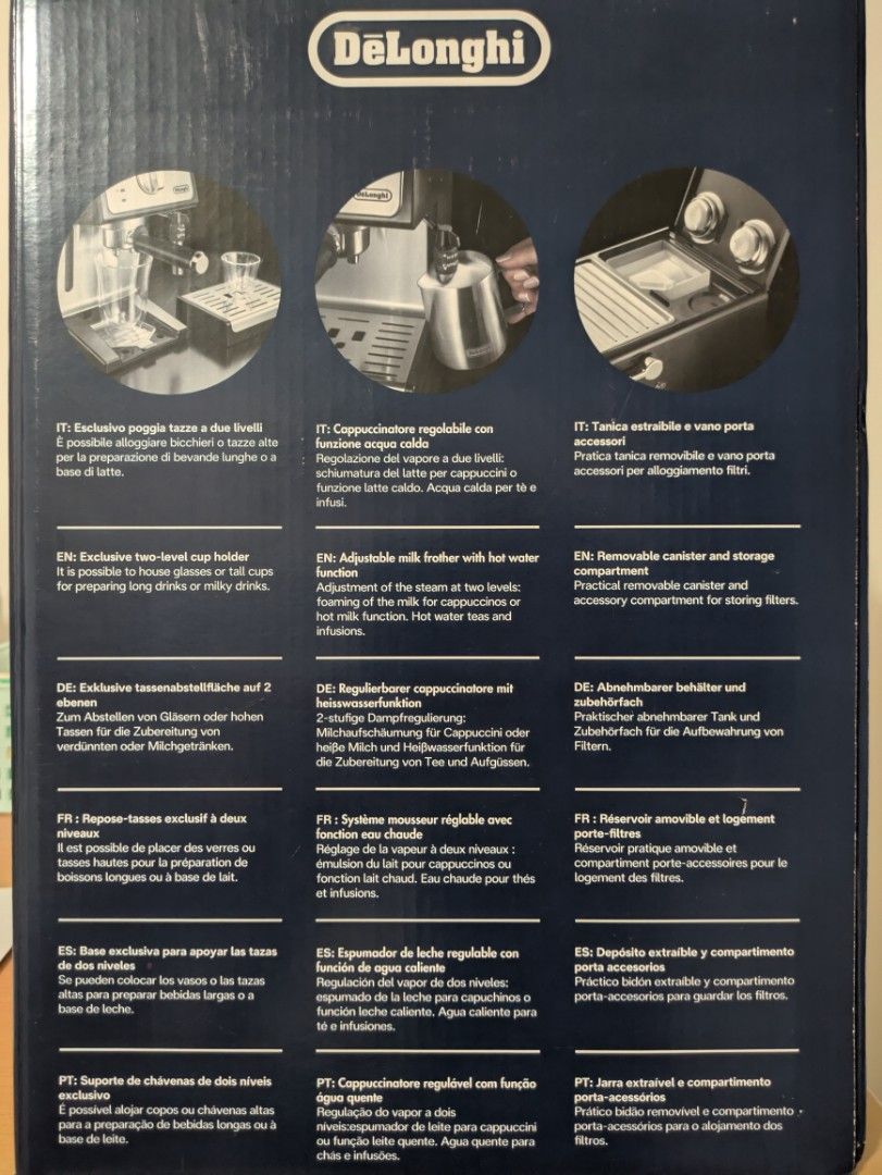 DeLonghi Coffee Machine ecp35.31 Black, TV & Home Appliances, Kitchen ...