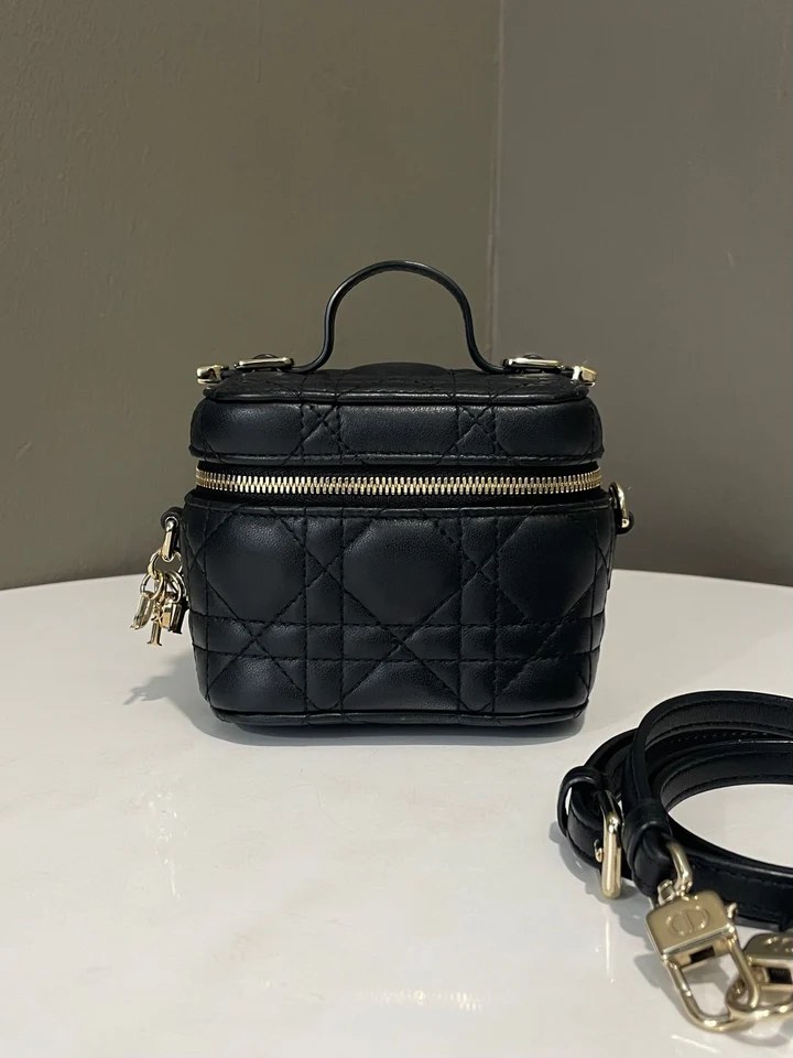 Dior Micro Lady Dior Vanity Case Black, Luxury, Bags & Wallets on Carousell