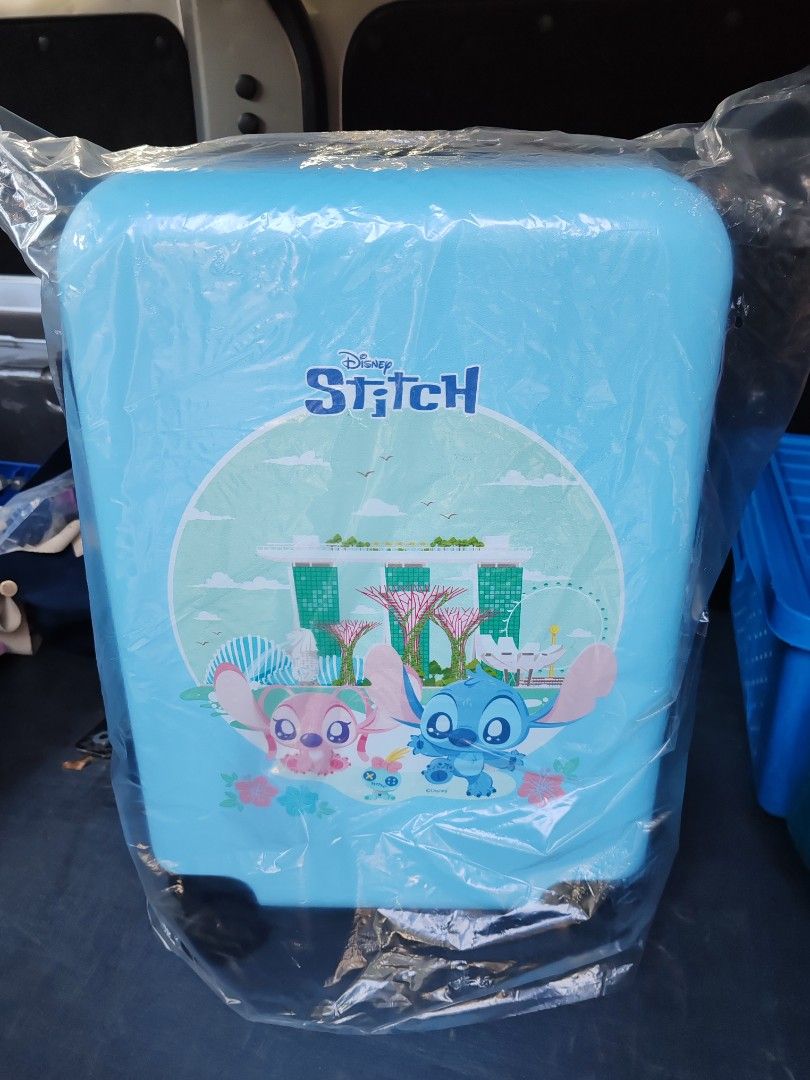 Disney Stitch Singapore Edition Luggage Bag, Hobbies & Toys, Travel ...