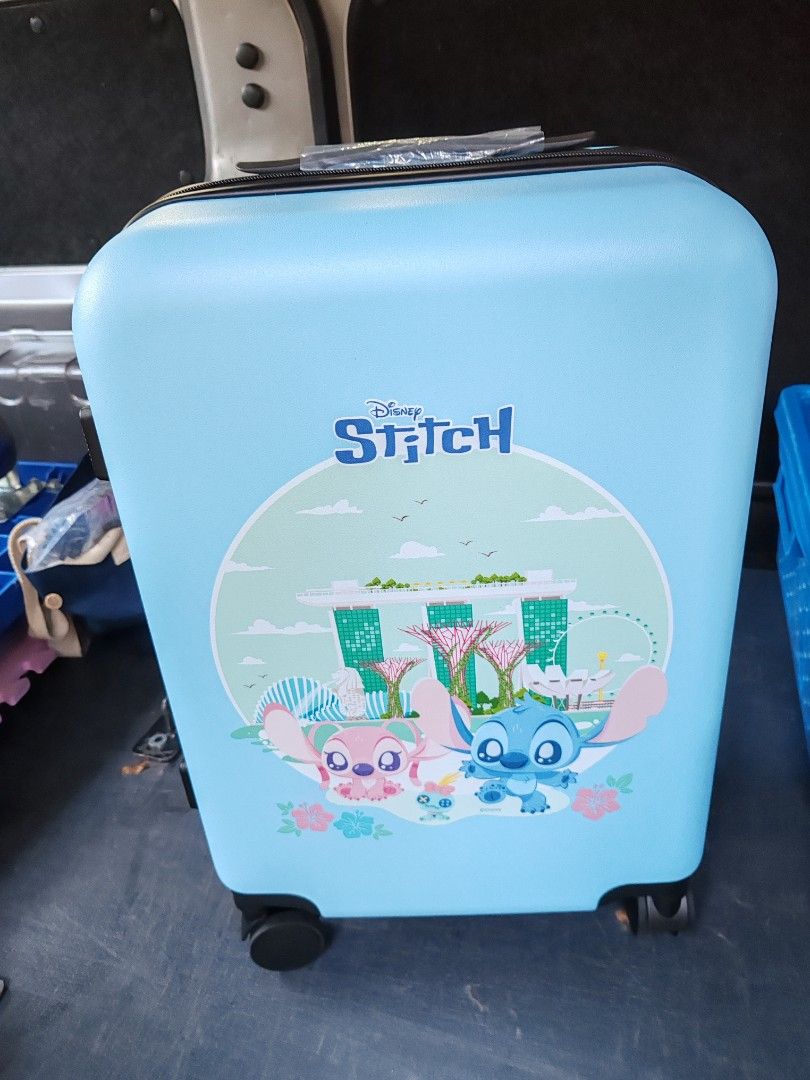 Disney Stitch Singapore Edition Luggage Bag, Hobbies & Toys, Travel ...