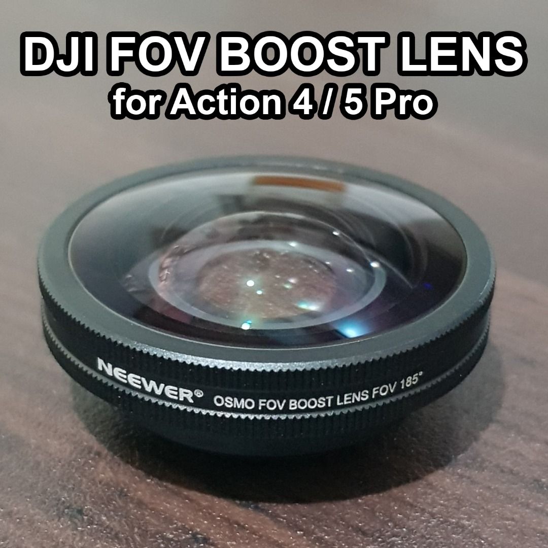DJI FOV Boost Lens for Action 4 / 5 Pro (NEEWER brand), Photography ...