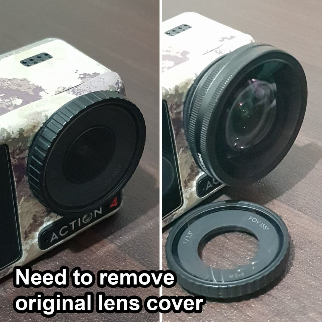 DJI FOV Boost Lens for Action 4 / 5 Pro (NEEWER brand), Photography ...
