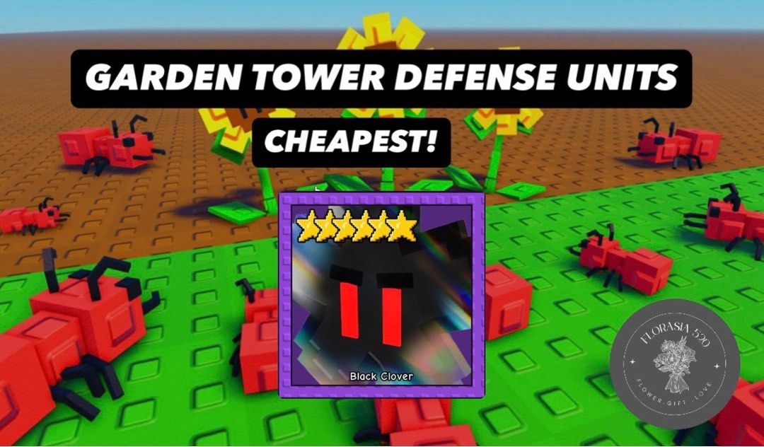 Garden Tower Defense Roblox- Black Clover, Video Gaming, Gaming Accessories, In-Game Products on ...