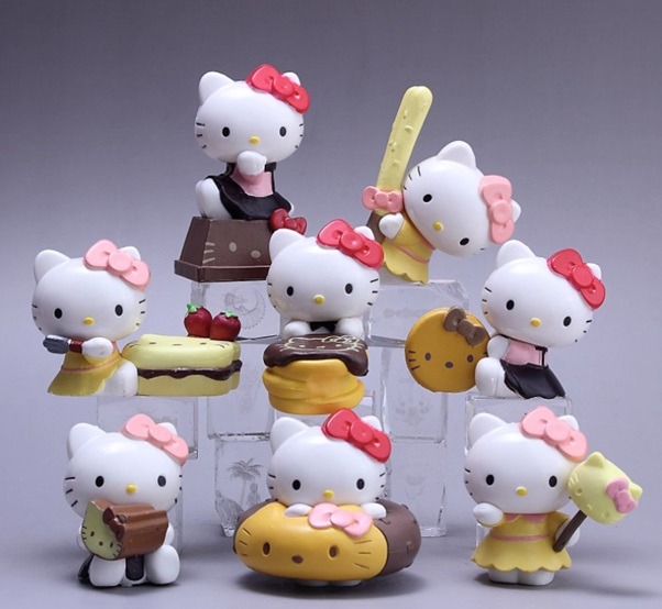 Hello Kitty Pastry / Chocolate Design Cake Topper / Figurines (8 Pcs A ...