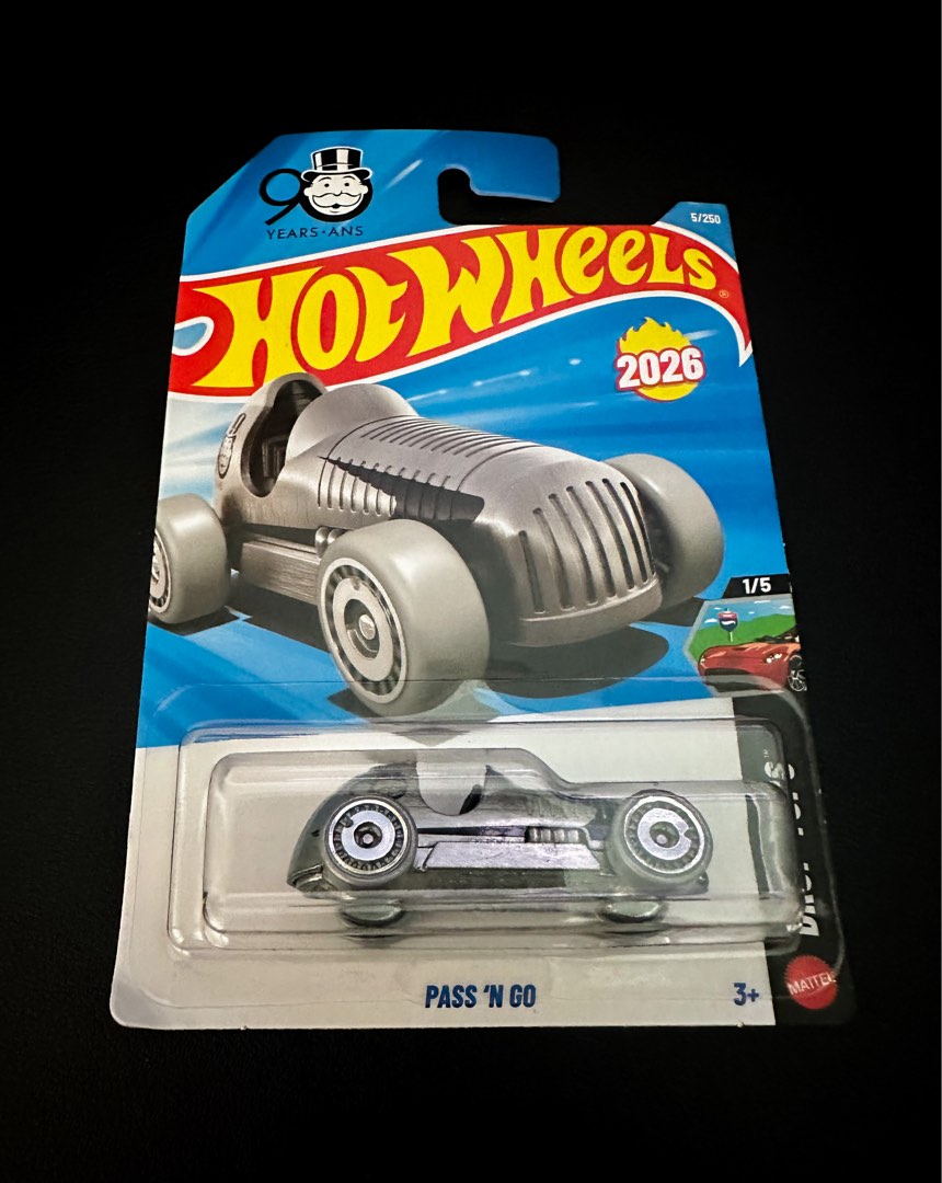 Hot Wheels Pass ‘N Go (2026 Mainline) – Monopoly 90 Years Edition ...