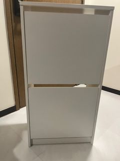 IKEA BISSA NEVER USED Shoe Cabinet - Ikea Bissa White Shoe Cabinet with ...