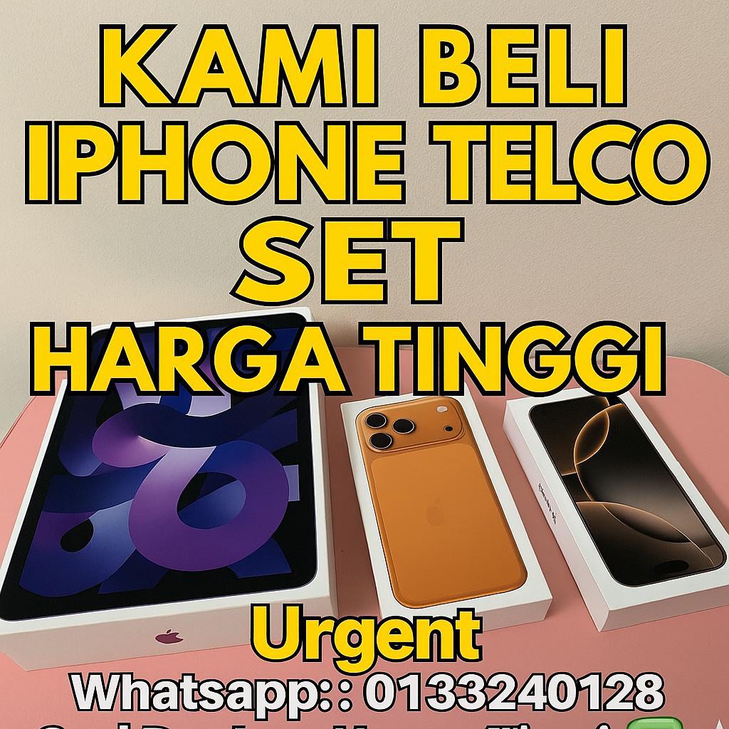 Kami Beli Iphone Telco/Urgent Harga Tinggi. 17 Pro max 256gb Cosmic ...