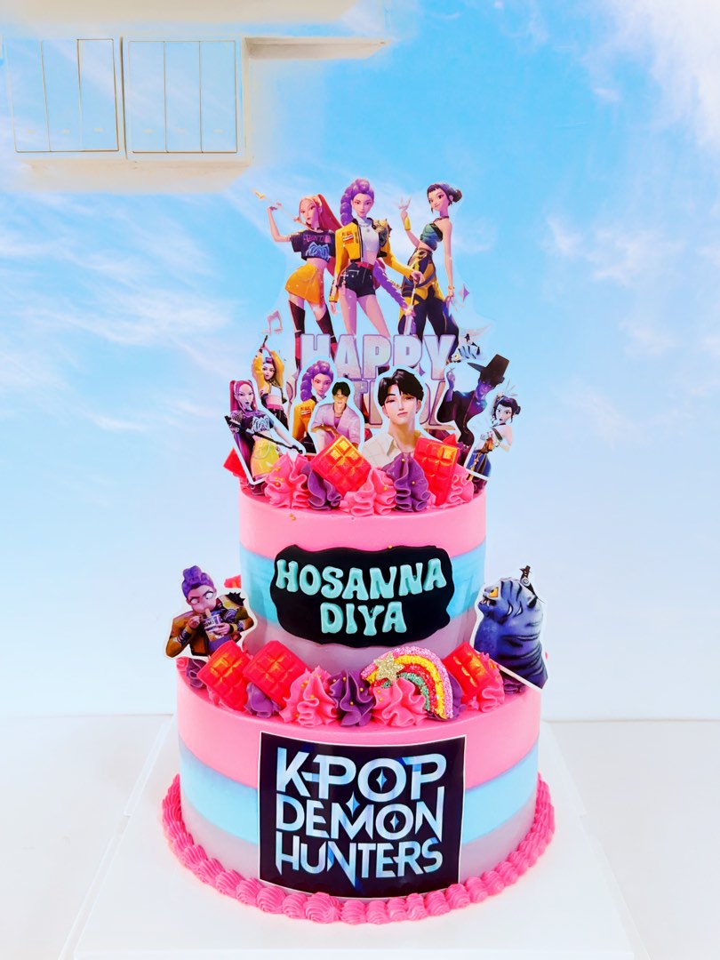 K-pop demon hunter cake design, Food & Drinks, Homemade Bakes on Carousell