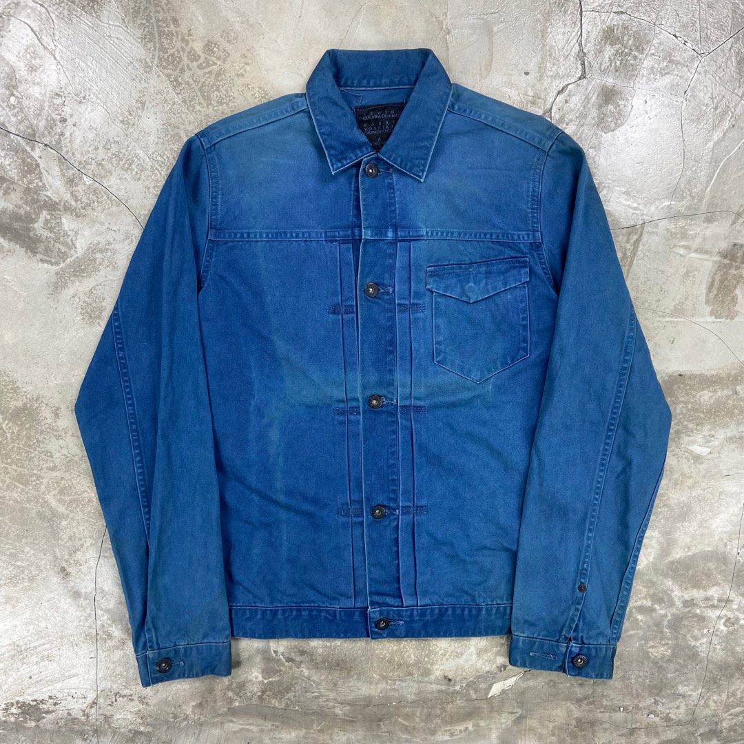 Kuro Japan Type 1 Denim Trucker Jacket Blue, Men's Fashion, Coats ...