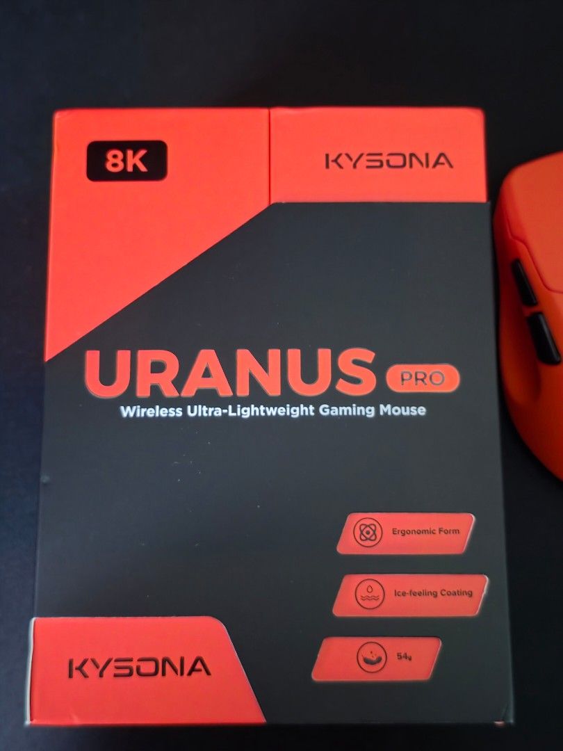 Kysona Uranus Pro 8K Wireless Gaming Mouse orange, Computers & Tech, Parts & Accessories, Mouse ...