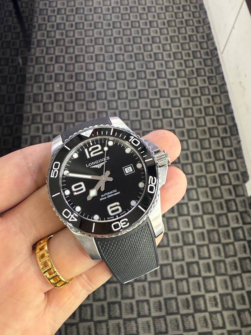 LONGINES HYDRO CONQUEST SWISS MADE AUTOMATIC DIVERS 300M, Men's Fashion, Watches & Accessories ...