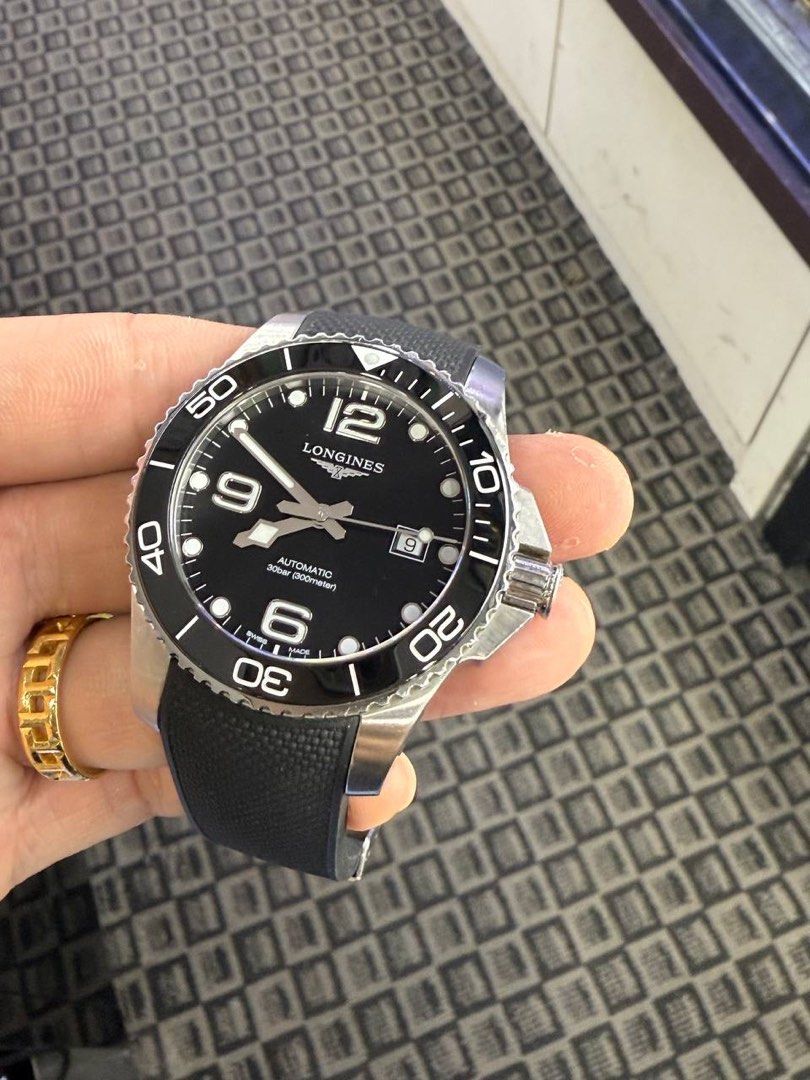 LONGINES HYDRO CONQUEST SWISS MADE AUTOMATIC DIVERS 300M, Men's Fashion, Watches & Accessories ...