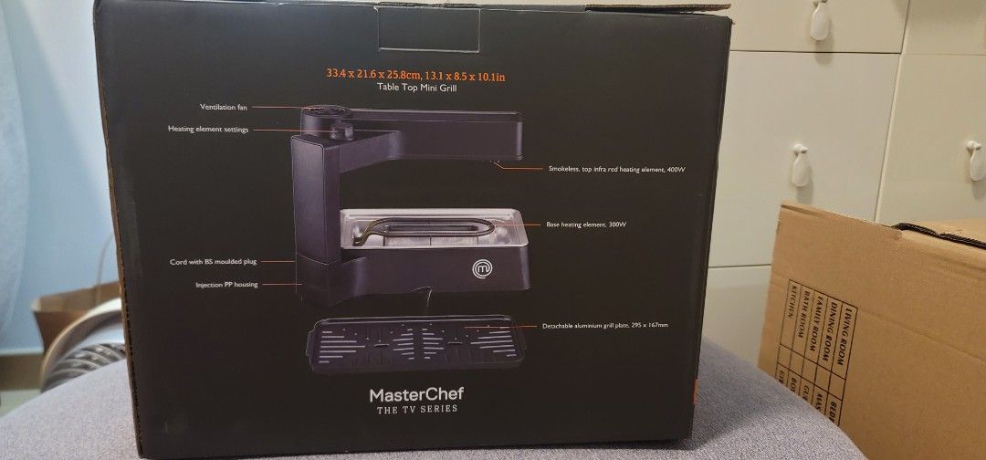 MasterChef Table Top Grill, 家庭電器, 廚房電器, 燒烤爐及火鍋鍋具 - Carousell