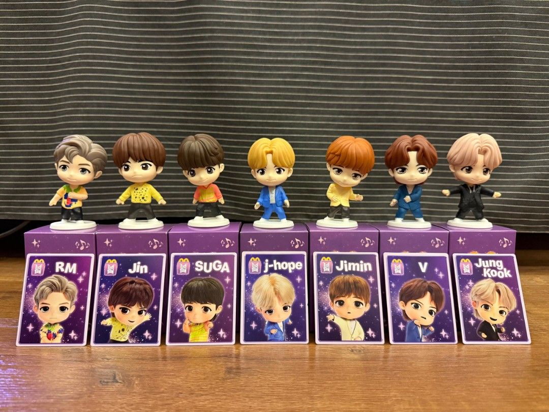 McDonald's x BTS TinyTAN (Complete set of 7), Hobbies & Toys, Toys ...