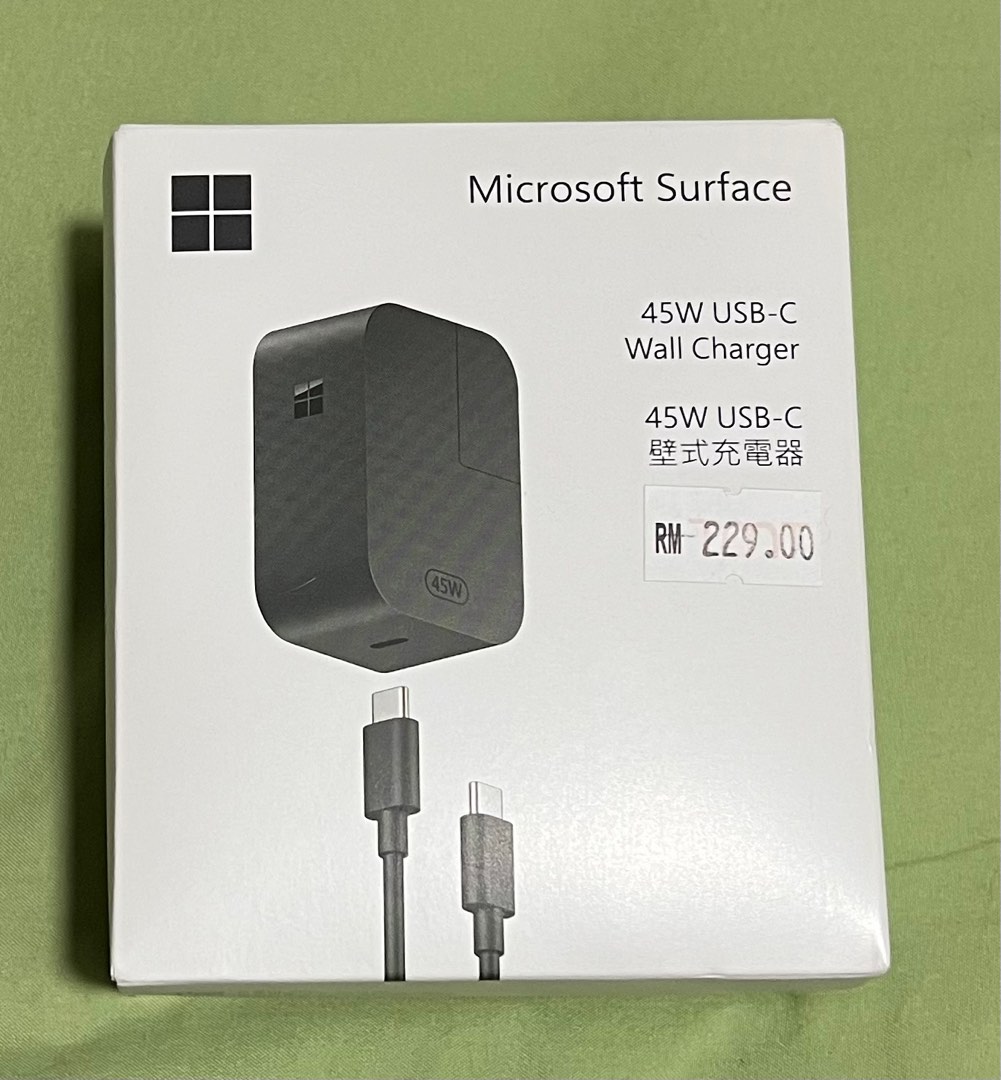 Microsoft Surface 45W USB-C Wall Charger, Computers & Tech, Parts ...