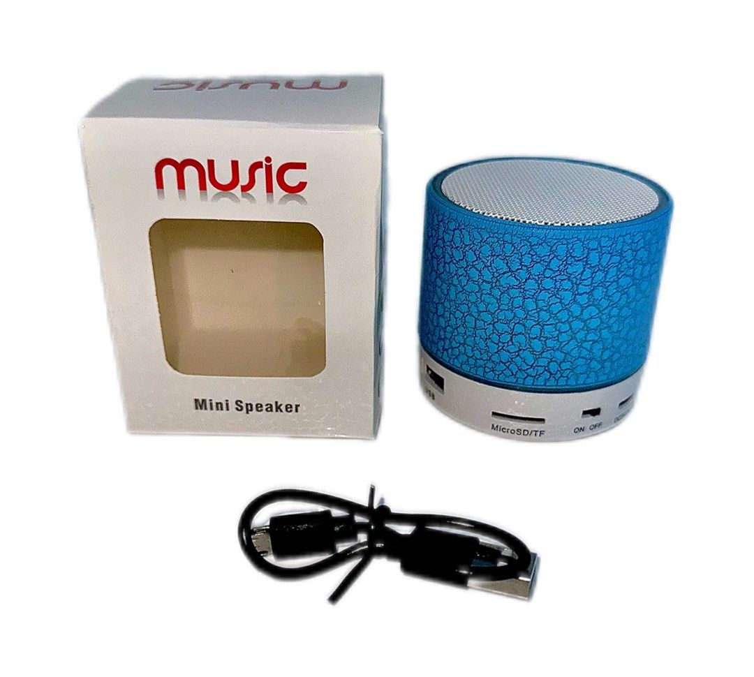Mini Colourful LED Music Speaker - Blue (Self Collection At My ...