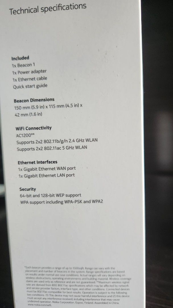 Nokia WiFi Beacon 1 - Mesh WiFi System, Computers & Tech, Parts ...