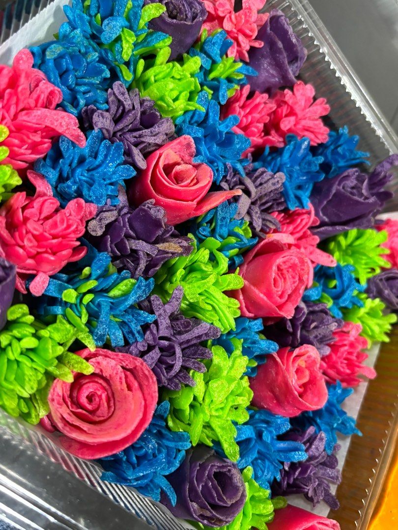 Signature Colourful Bloom Bites, Food & Drinks, Homemade Bakes on Carousell