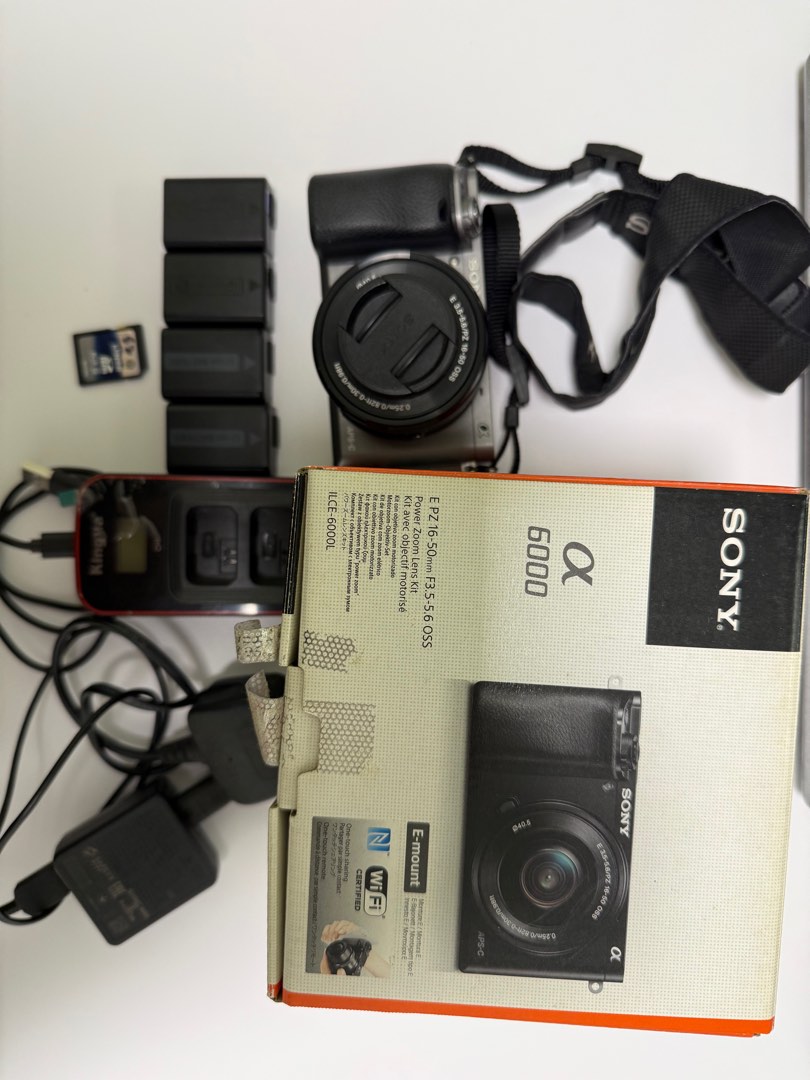 Sony Alpha 6000 Camera with Kit Lens, Photography, Cameras on Carousell