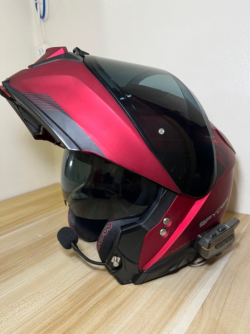 Spyder Arrow 2 Helmet with Gearelec GX12 Intercom, Motorbikes ...