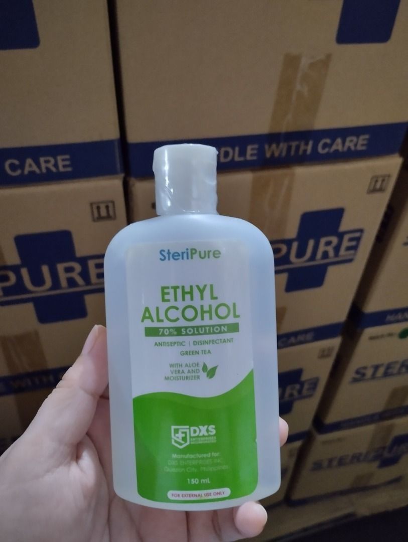 STERIPURE ETHYL ALCOHOL 150 ML GREEN TEA SCENT, Health & Nutrition ...