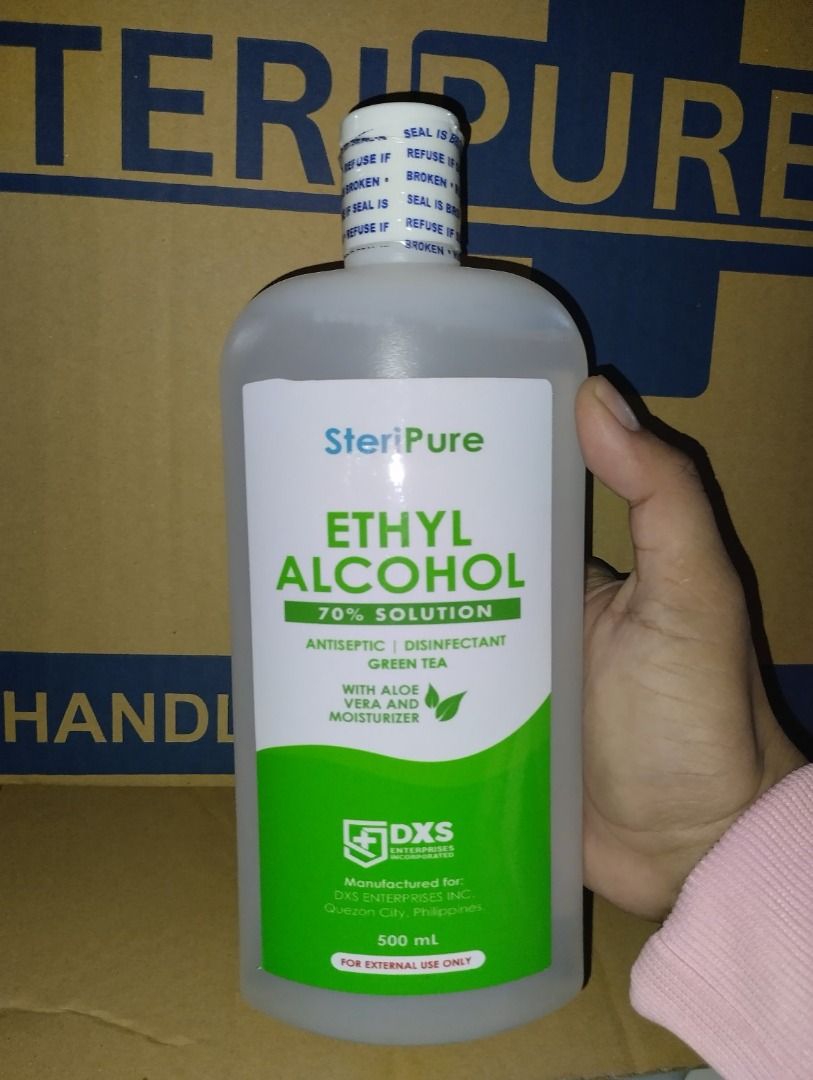 STERIPURE ETHYL ALCOHOL 500 ML GREEN TEA SCENT, Health & Nutrition ...