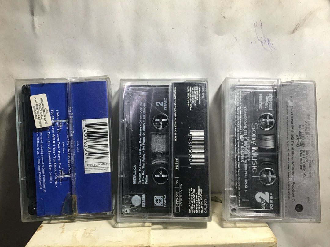 TAPE Metallica - Black album - Xentrix - Kin - Queen - Made in Heaven ...