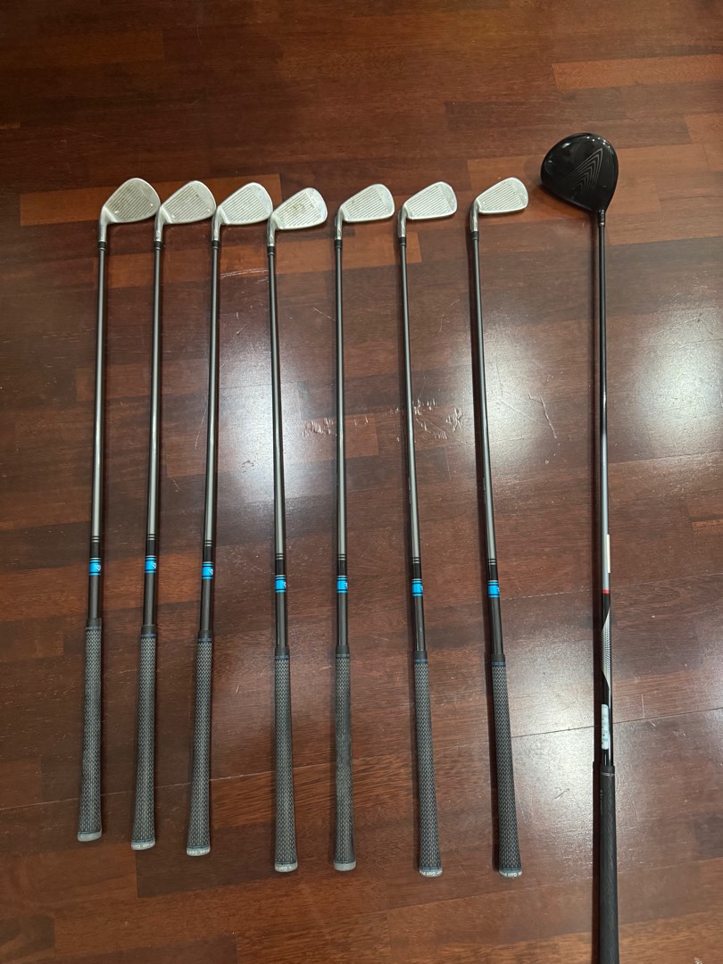 TaylorMade Golf Club Set with Shuttle Driver and Brand New White Golf ...