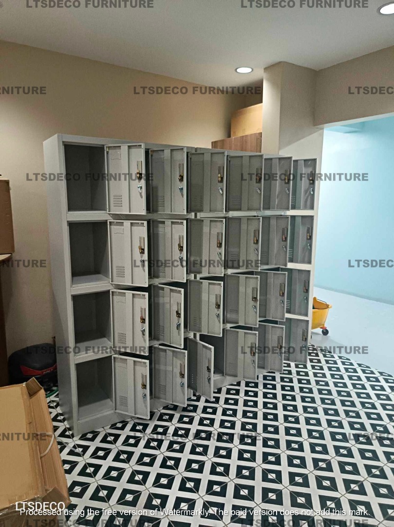 12 door steel locker office partitions, Furniture & Home Living, Office ...