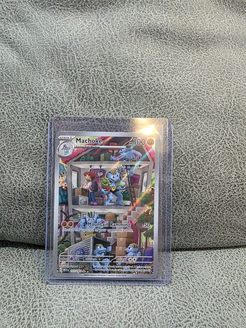 151 Machoke IR Pokemon 177/165, Hobbies & Toys, Toys & Games on Carousell
