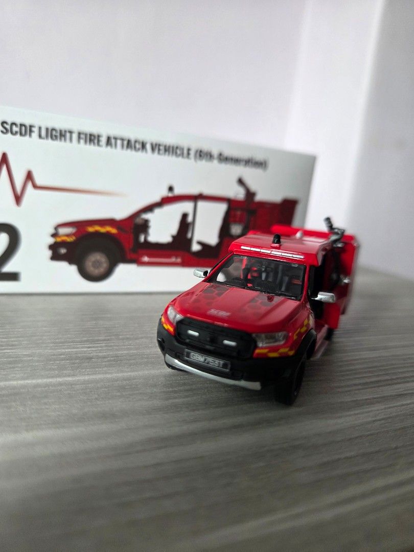 1:64 SCDF Light Fire Attack Vehicle (6th Generation), Hobbies & Toys ...