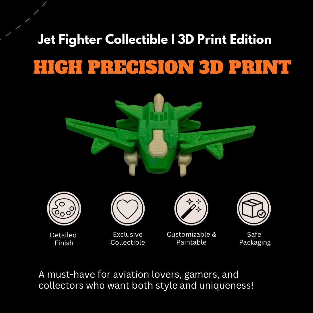 3d printed Jet Fighter model, Hobbies & Toys, Toys & Games on Carousell