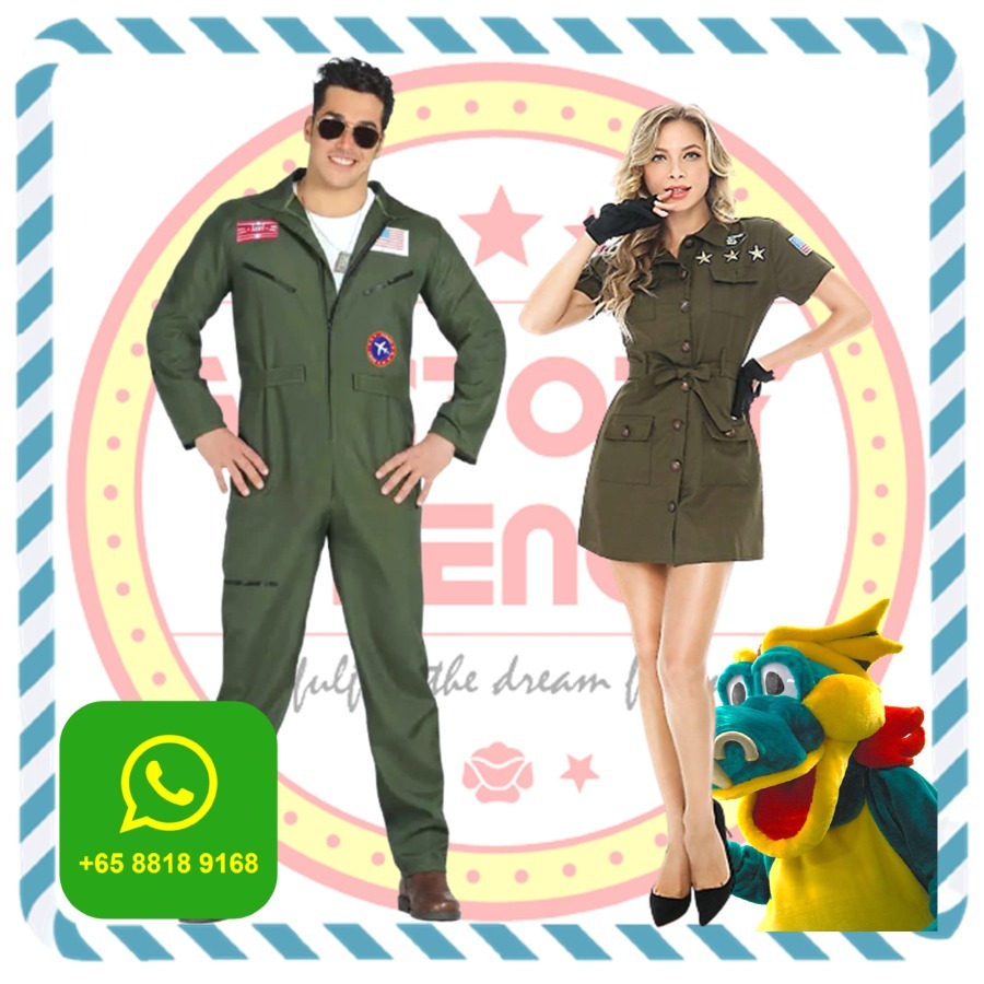 ️ Jet Pilot / Top Gun Costume (Male & Lady) – Feel the Need for Speed ...