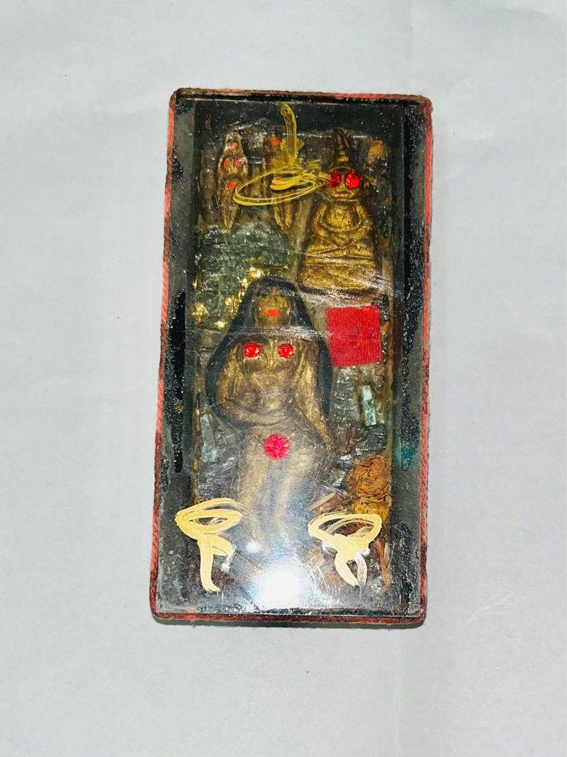 Antique Ajarn Daeng Phra Ngan/Mae Per/Er Per in Coffin Box, Hobbies ...