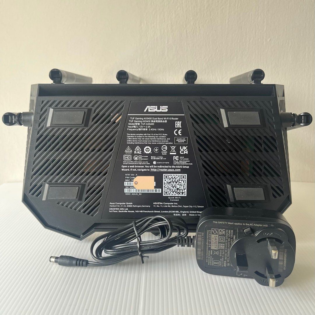 ASUS TUF Gaming AX5400 WiFi 6 Router, Computers & Tech, Parts ...