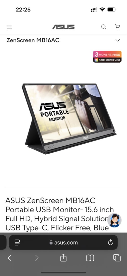 ASUS ZenScreen Portable Monitor, Computers & Tech, Laptops & Notebooks ...