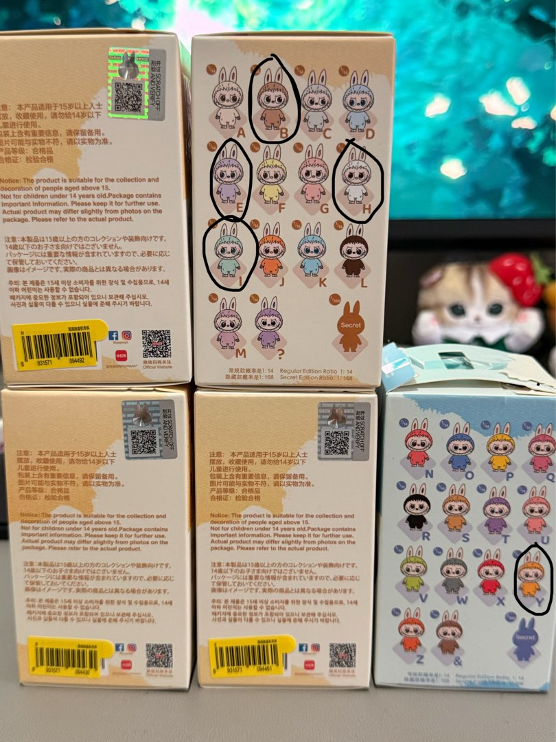 [B, E, H, I , Y] Popmart Pin for love Pendant, Hobbies & Toys, Toys ...