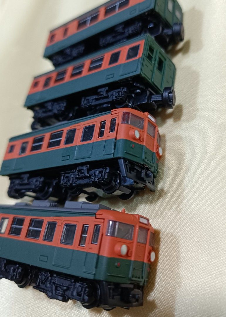 B Train Shorty 165 Series JR Japan Railways Bandai (Set of 4) N Gauge ...